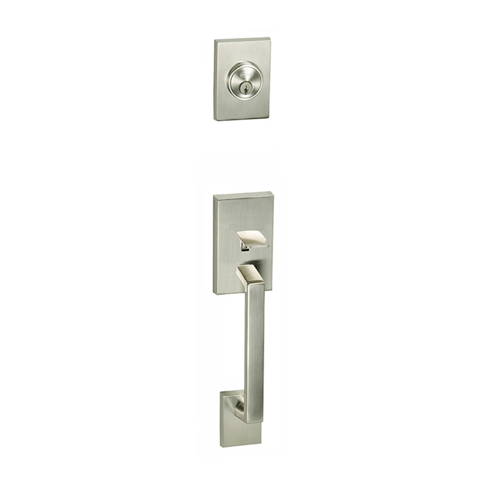 Satin Nickel Front Door Entry Handesets