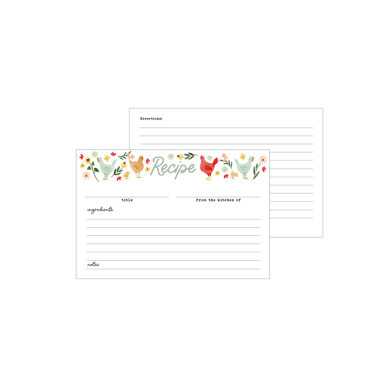 Homemade Recipe Cards - Echo Park Paper Company