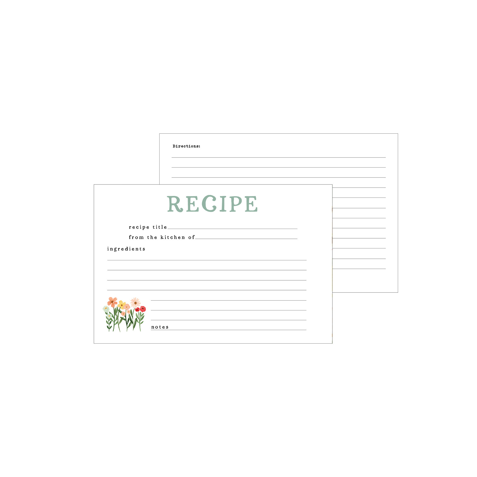 Homemade Recipe Cards - Echo Park Paper Company