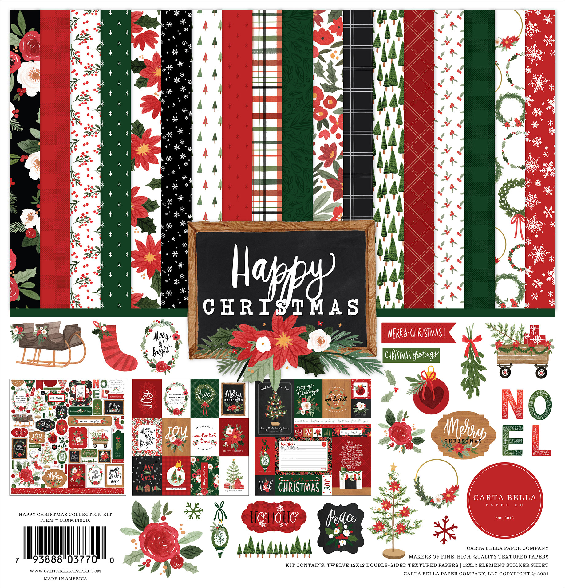 Happy Christmas Collection Kit - Echo Park Paper Company