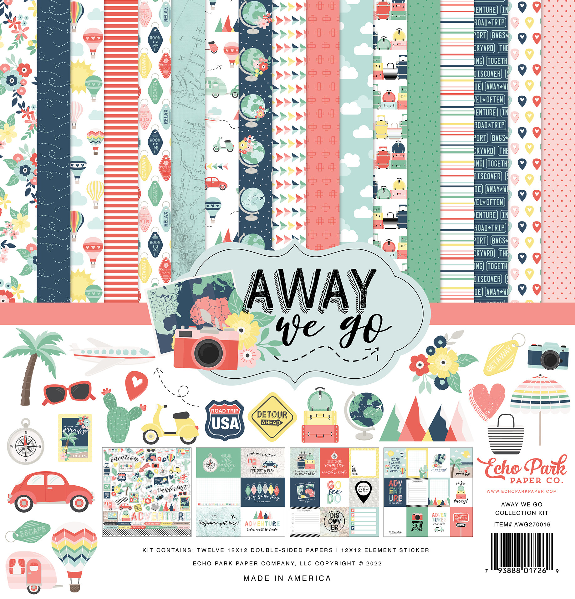 Away We Go Collection Kit - Echo Park Paper Company
