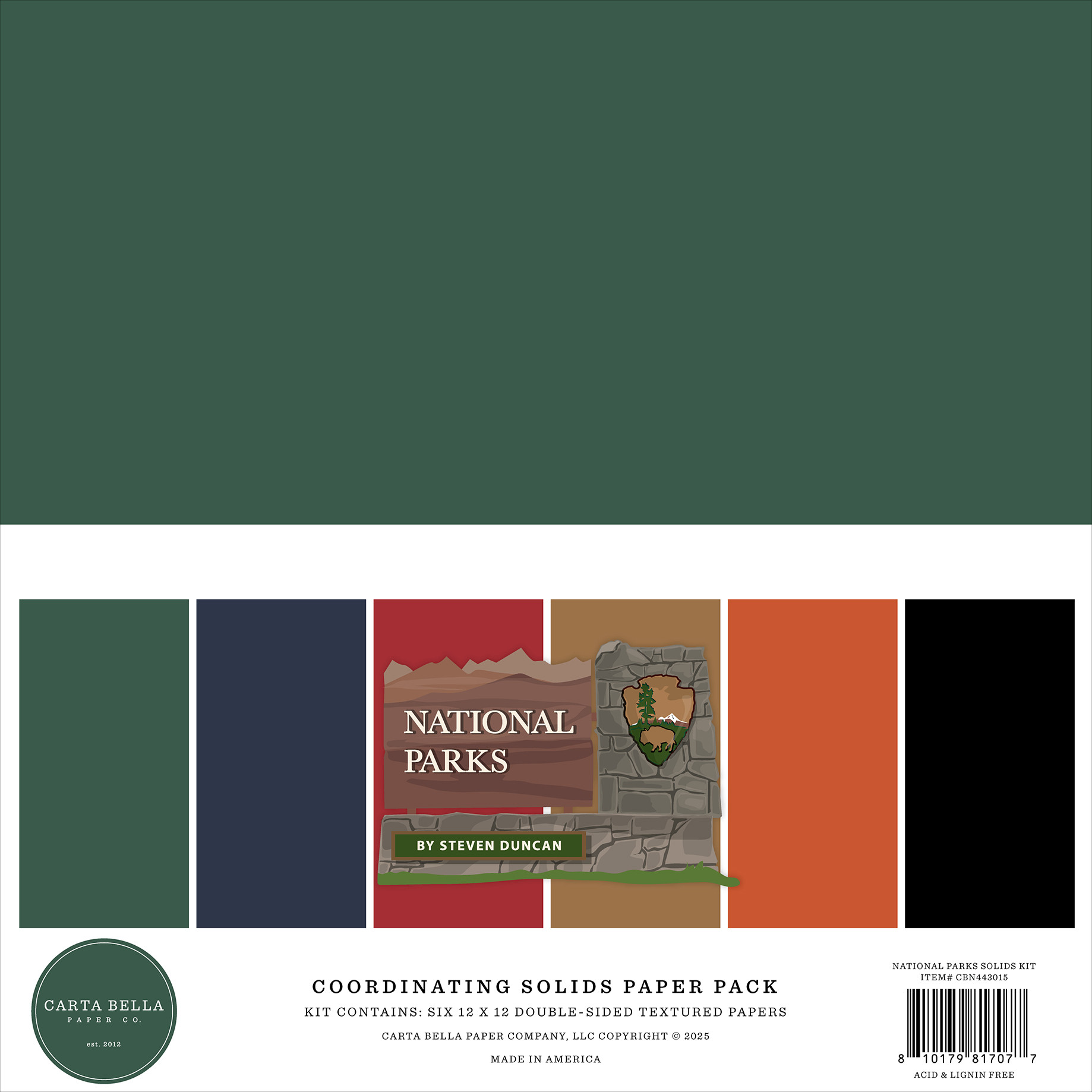 National Parks Solids Kit - Echo Park Paper Company