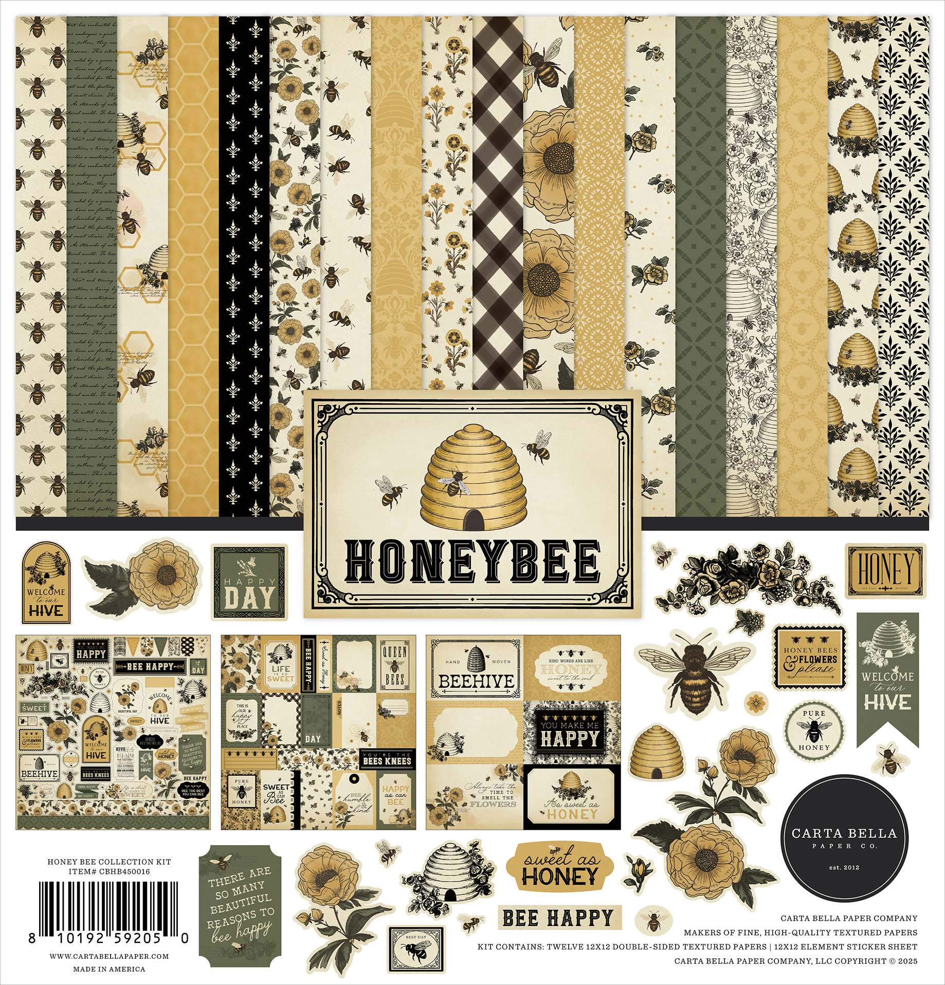 Honey Bee Collection Kit - Echo Park Paper Company