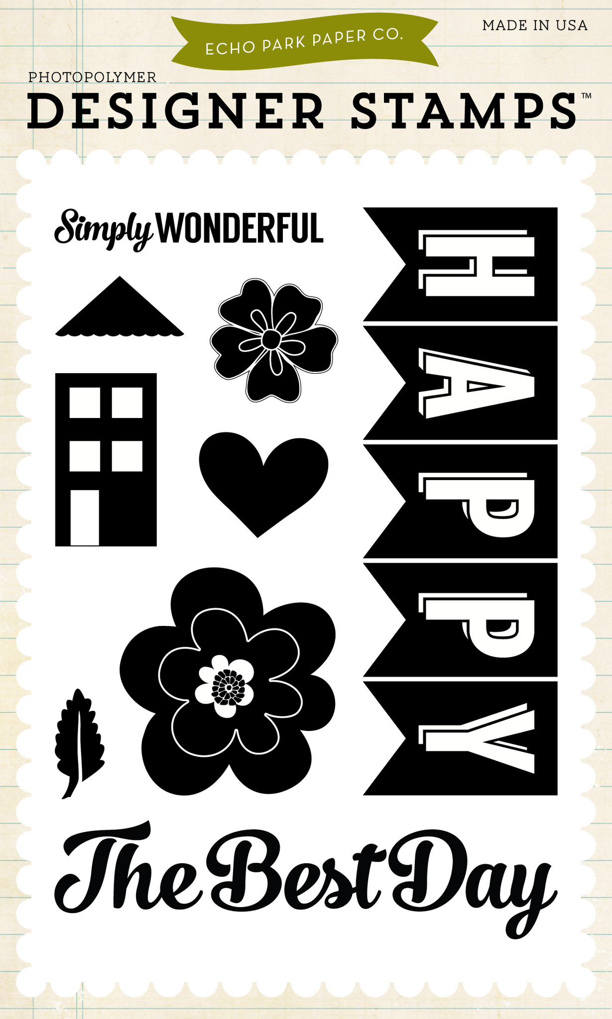 Happy Family 4x6 Stamp Set - Echo Park Paper Company