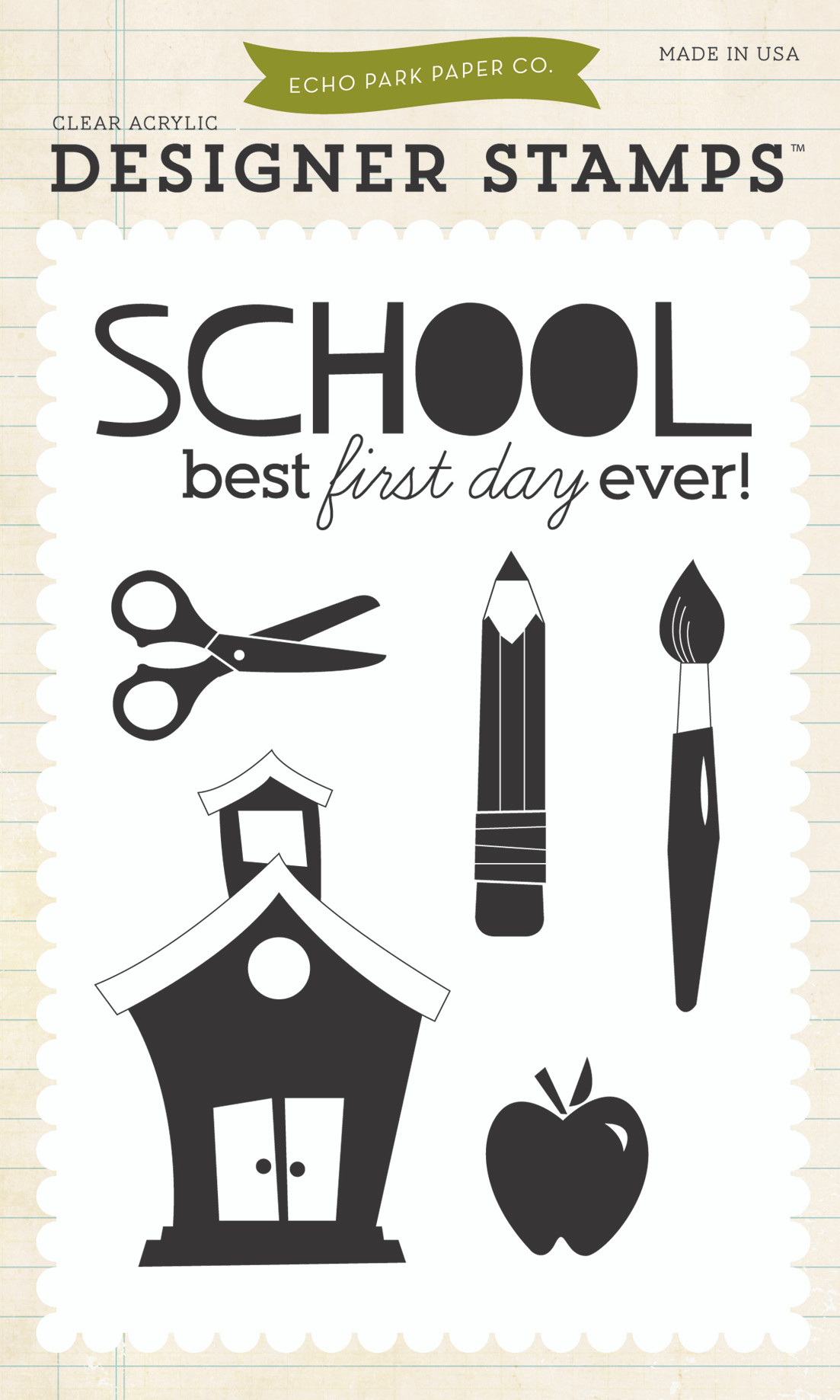 Back To School 4x6 Stamp - Echo Park Paper Company
