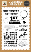 Back To School: Believe And Achieve Stamp Set - Echo Park Paper Company