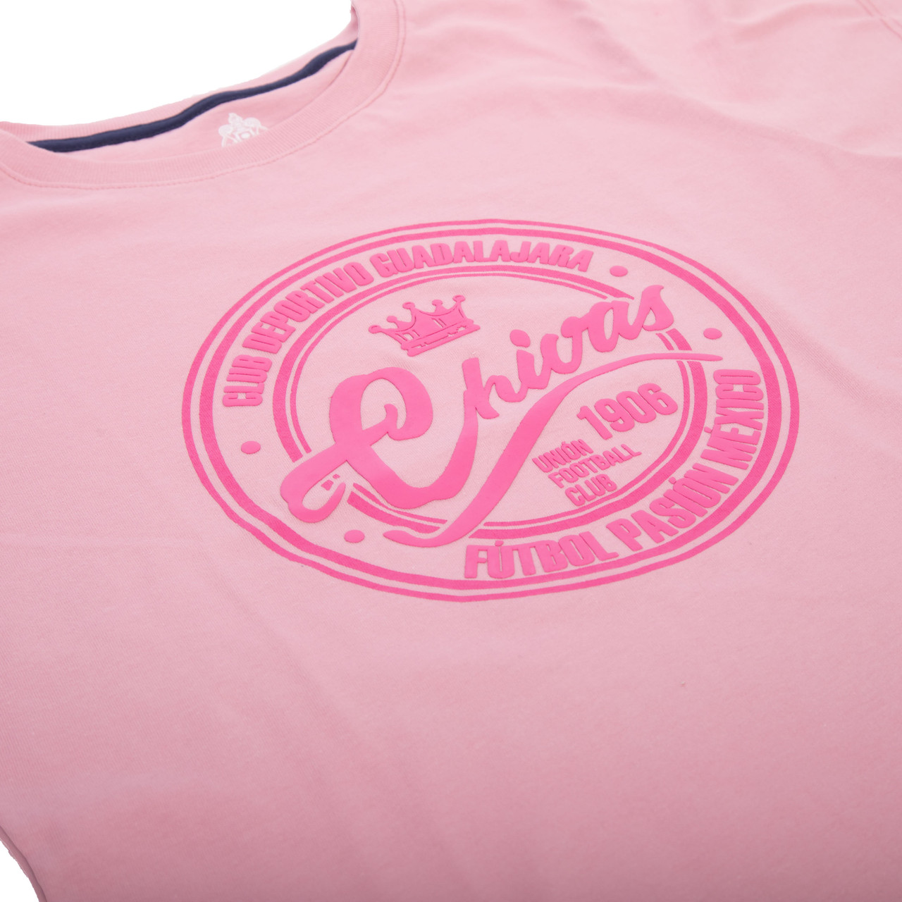 PLAYERA SELLO CHIVAS ROSA MUJER