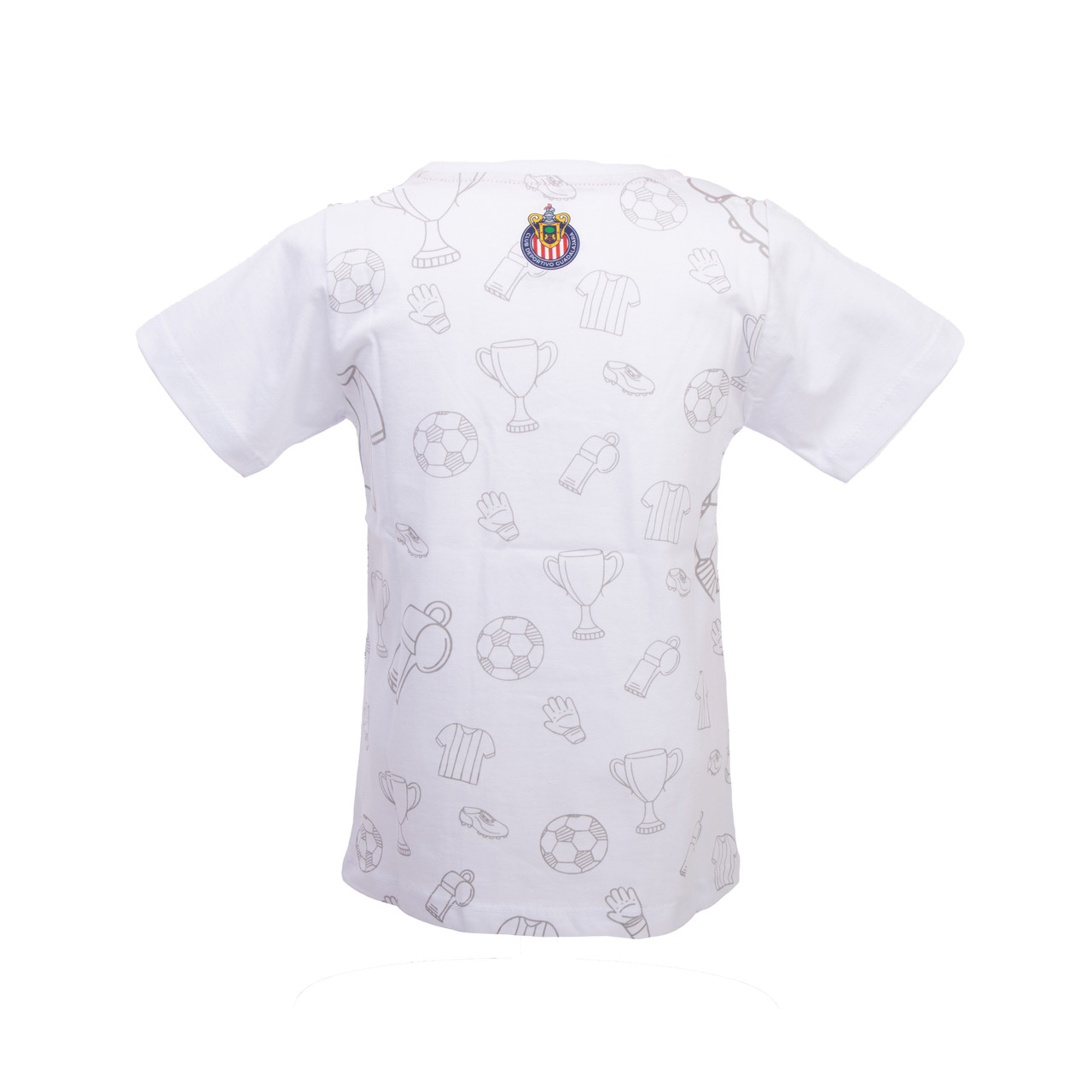 PLAYERA TEXTURA FUT CHIVAS BLANCA NIÑO