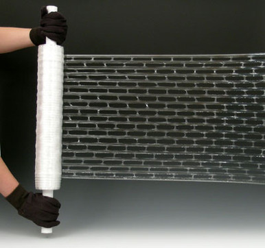 17" x 1000' Air Flow Prestretched Vented Wrap with Extended Core - Hand ...
