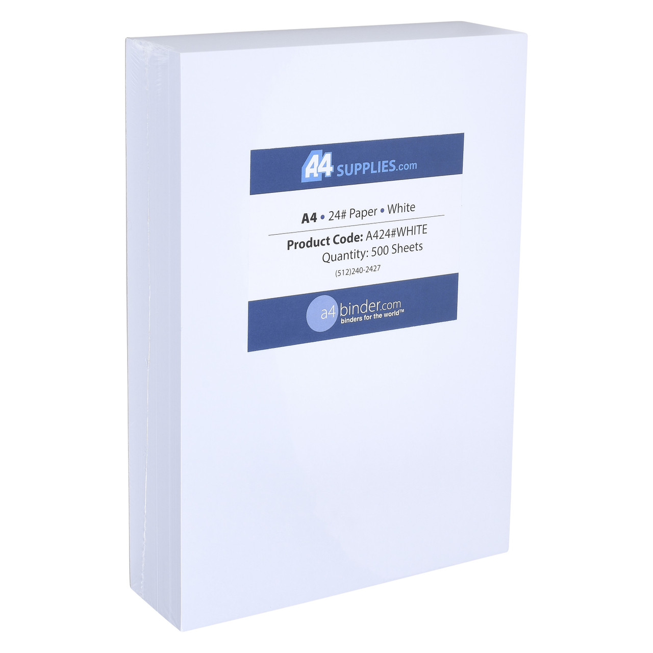 A4 24lb White Paper Pre-Drilled With 2 Holes, 3 Holes, 4 Holes