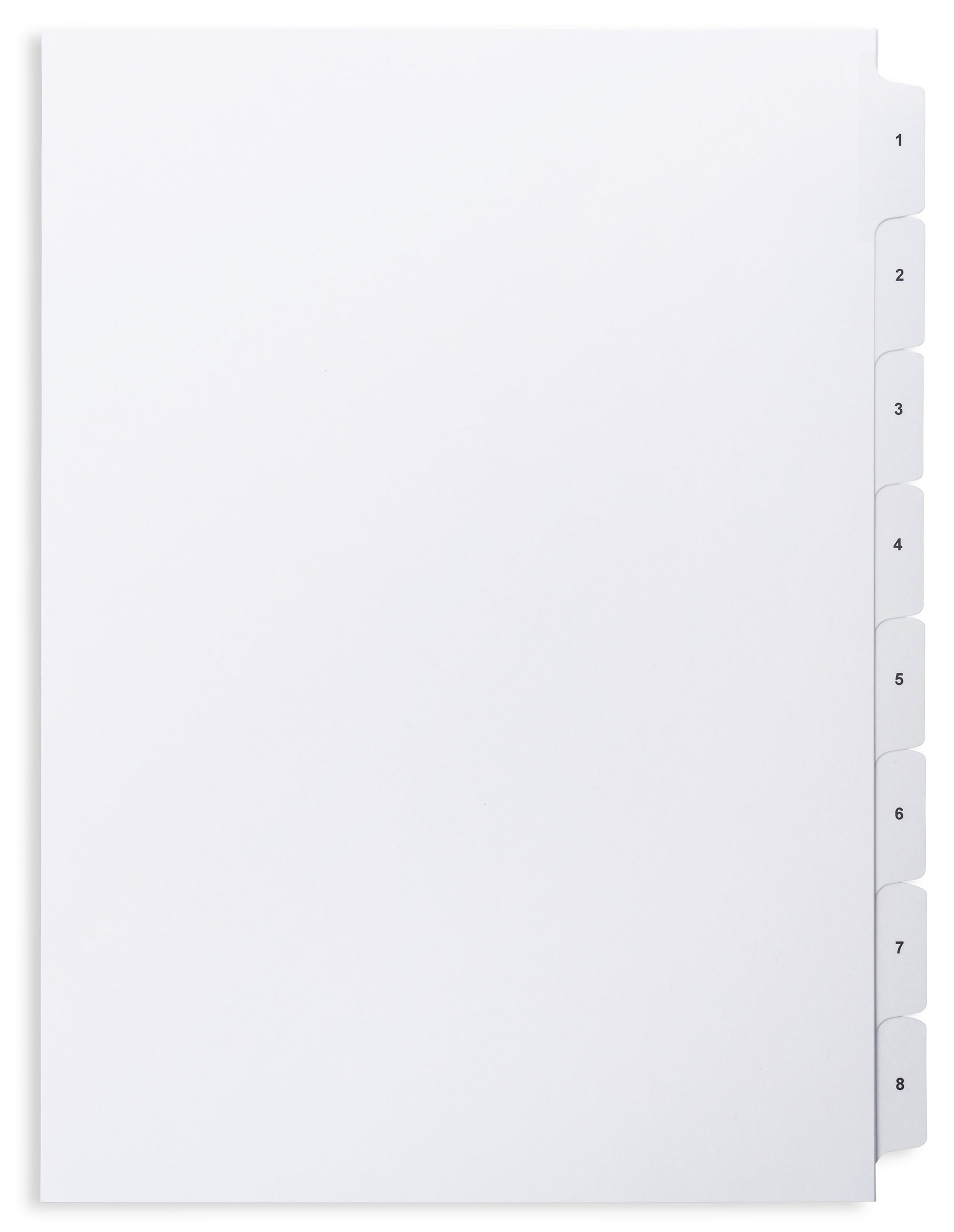 A4 Numbered Index Tab Dividers | Ships Today
