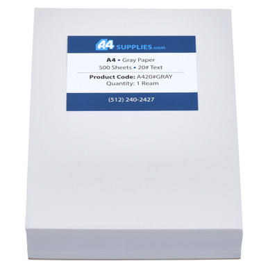 A4 Gray Copy Paper | Free Shipping On Orders Of $500