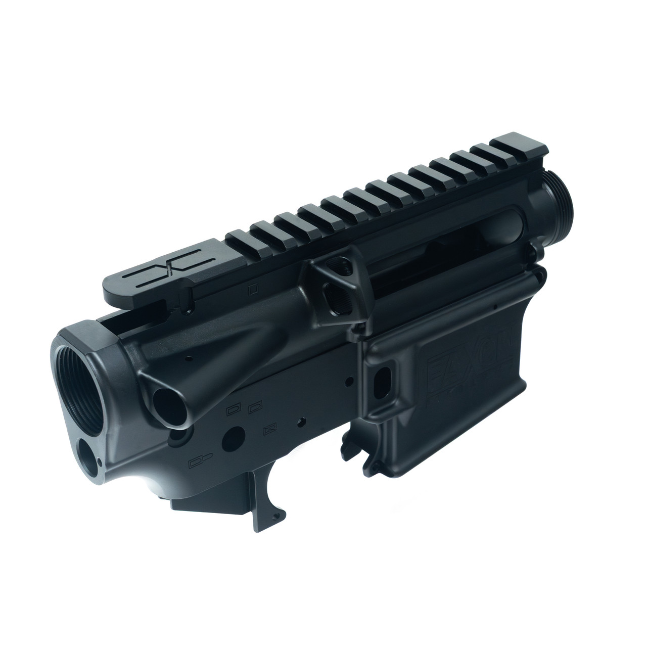 Faxon AR-15 Forged Receiver Set - Upper & Lower, Stripped, Anodized Black