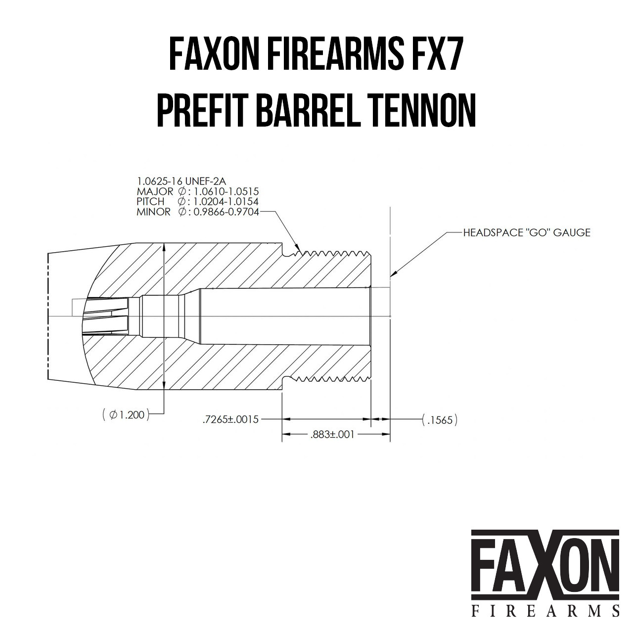 Faxon FX7 Prefit M24 Profile 26" 6GT Bolt Action Barrel