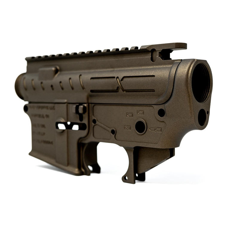 FAXON X-TRA LITE AR15 RECEIVER SET - MIDNIGHT BRONZE CERAKOTE® - STRIPPED