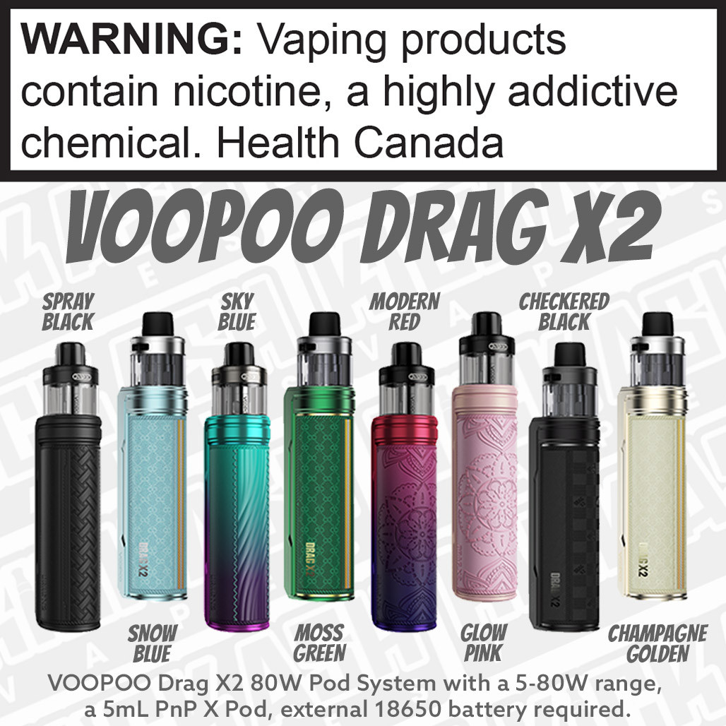 VooPoo DRAG X2 80W Pod Kit - Kick Ash Vapes
