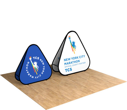 Twist Up Triangle A-Frame Banner Stand