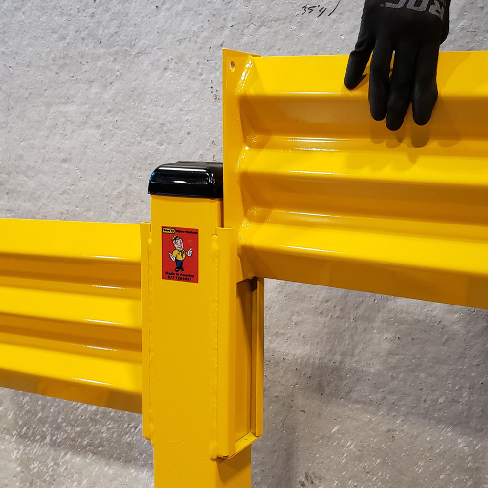 Savety Yellow Guardrail Rails