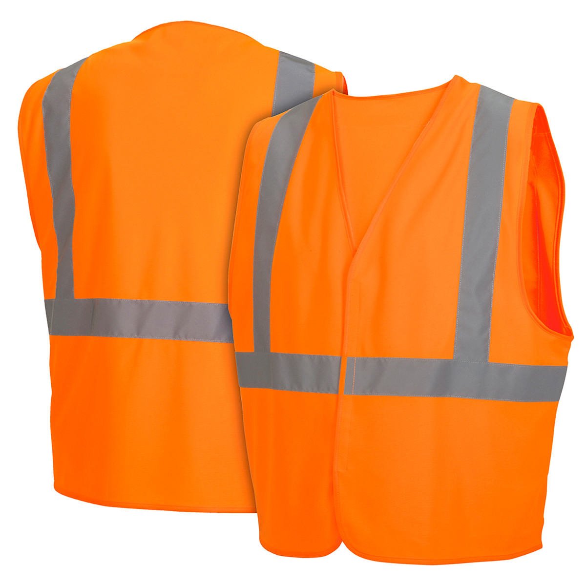 Pyramex Safety RVHLM2920 Type R - Class 2 Hi-Vis Orange Safety Vest ...