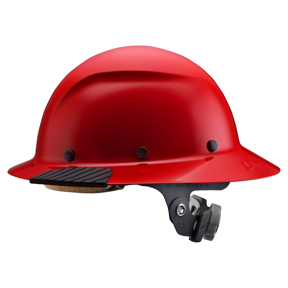 Lift Safety HDF-20RG DAX Fiber Resin Full Brim Hard Hat, Red