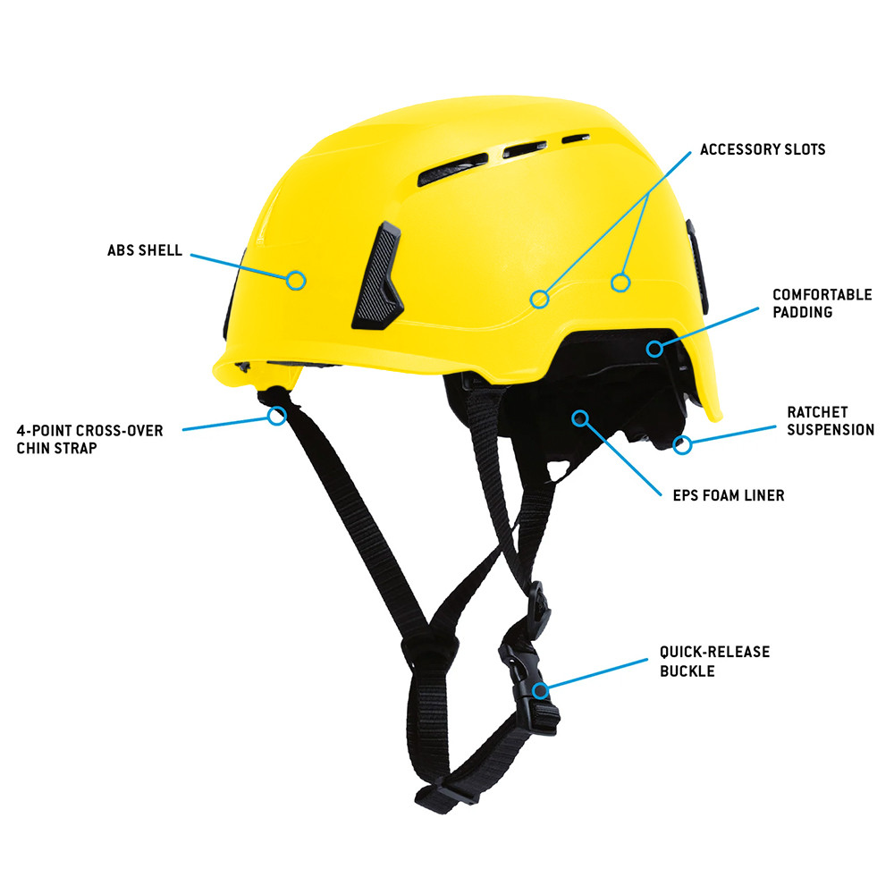 Pyramex HPT261130V SL T2 Type II Safety Helmet Vented, Yellow
