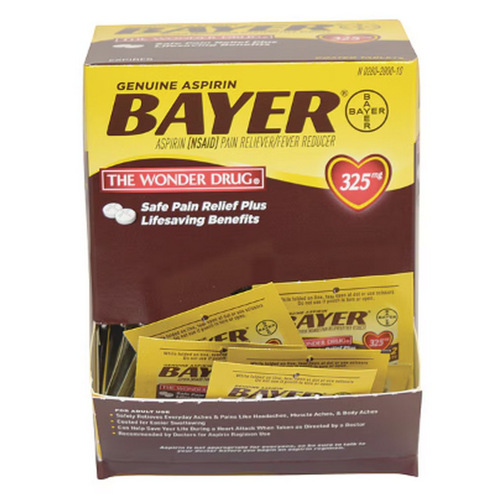 ProStat 2264 BAYER Bayer Pain Relief: Aspirin, 325 mg, 100 Individual ...