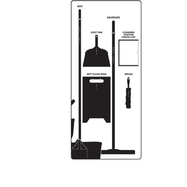 AccuformNMC PSB708WTBK Clean & Squeegee Store-Boards Shadow Boards ...