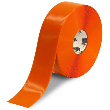 Mighty Line 3RO 3" Orange Solid Color Tape - 100' Roll - Safety Floor Tape