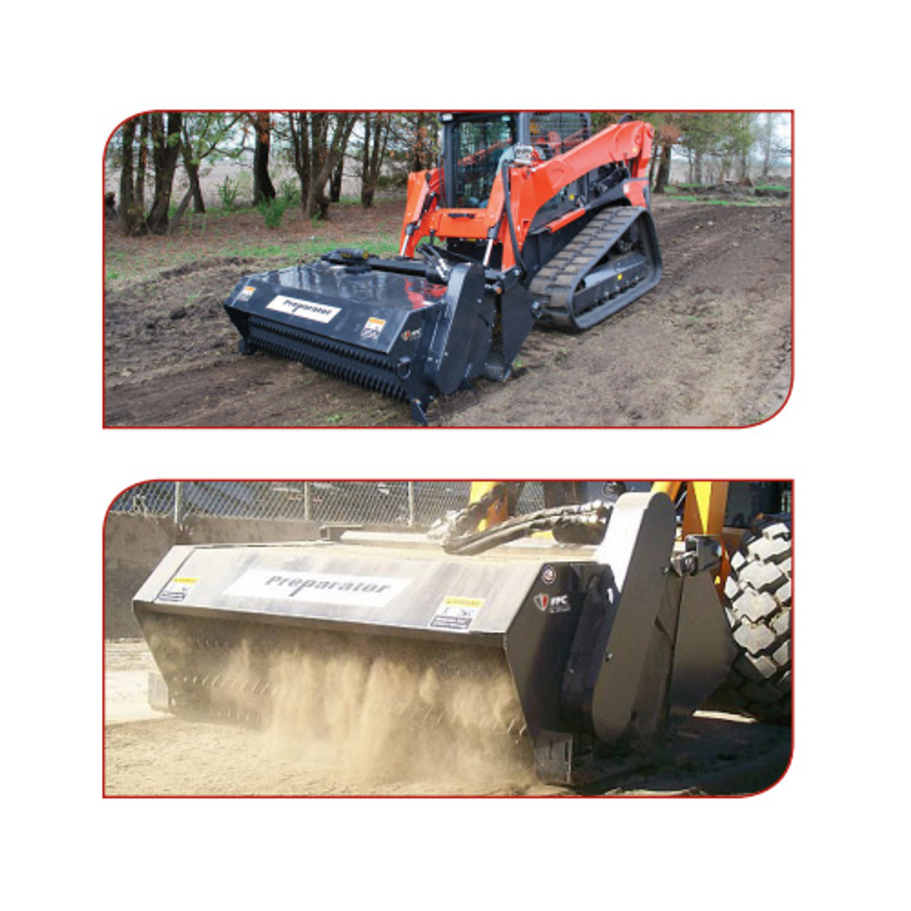 FFC Preparator Auto Rake Attachment | Skid Steer Solutions