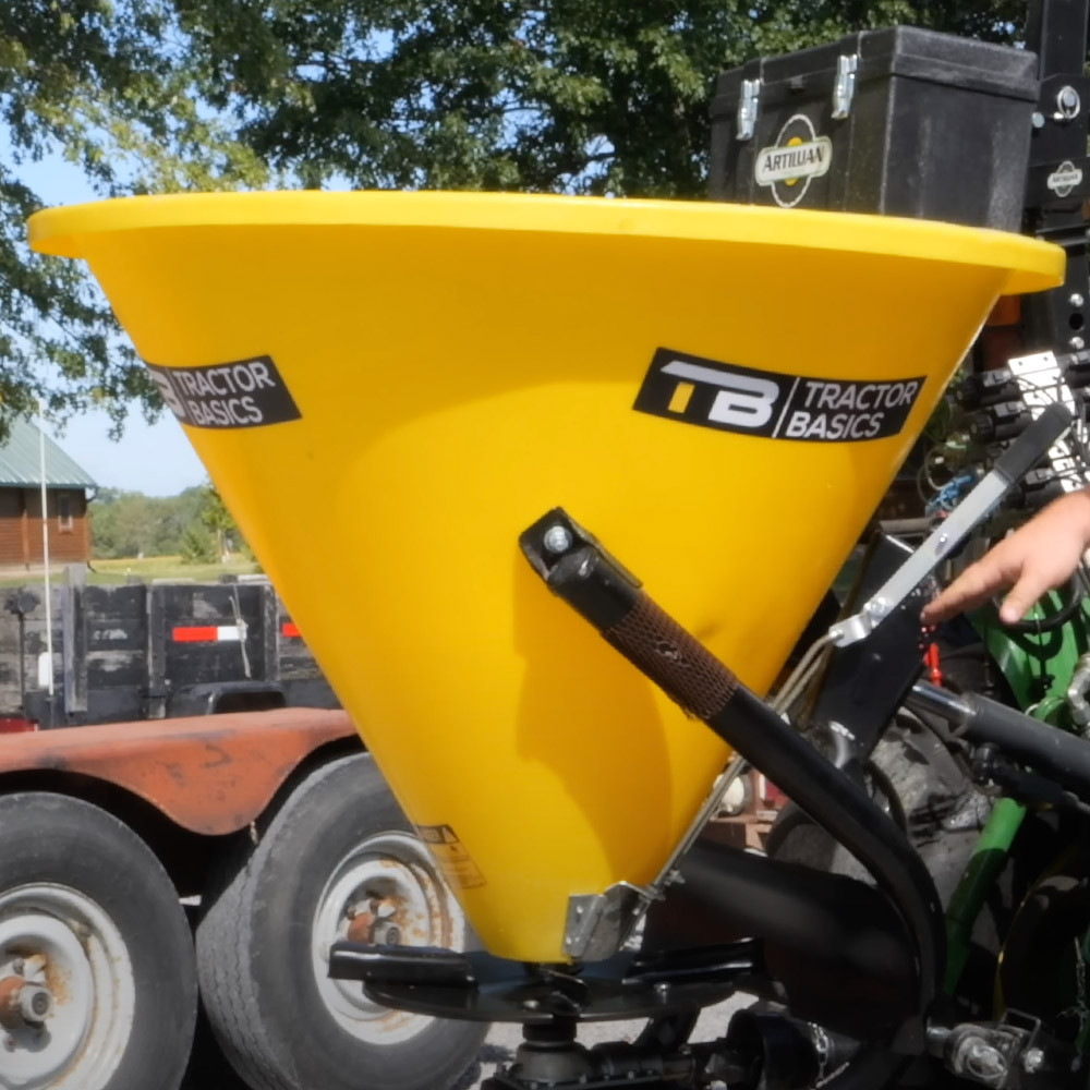 Tractor Basics 9500 Poly Hopper Spreader | Skid Steer Solutions