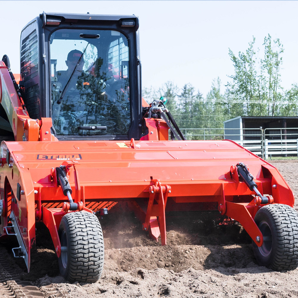 Skid Steer Beach and Arena Cleaner Attachment | Skid Steer Solutions
