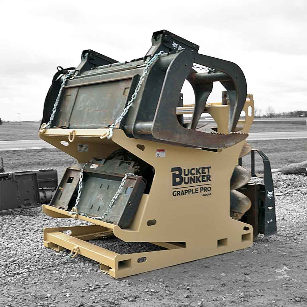 Bucket Bunker Grapple Pro Rack | Skid Steer Solutions
