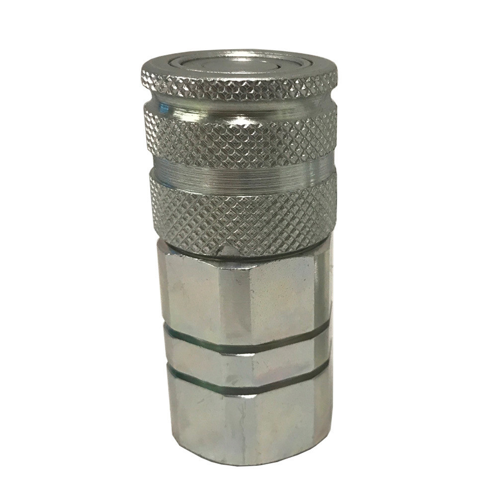 Female Hydraulic Flat Faced Coupler Case Drain | Skid Steer Solutions