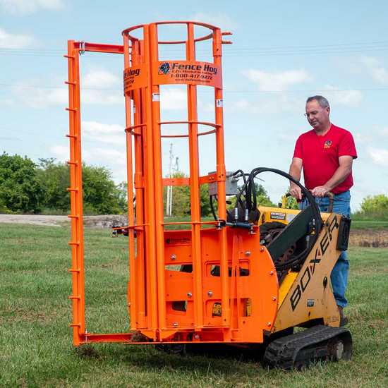 Fence Hog Mini Skid Steer Fence Installer | Skid Steer Solutions