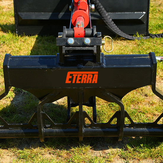 Eterra Skid Steer Fixed Backhoe with Grapple Rake | Skid Steer Solutions