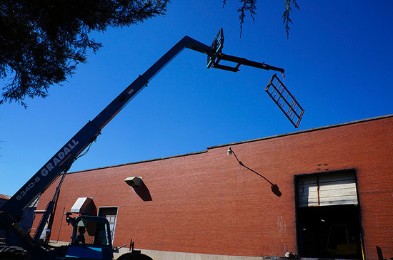 Blue Diamond Telehandler Industrial Jib Attachment | Skid Steer Solutions