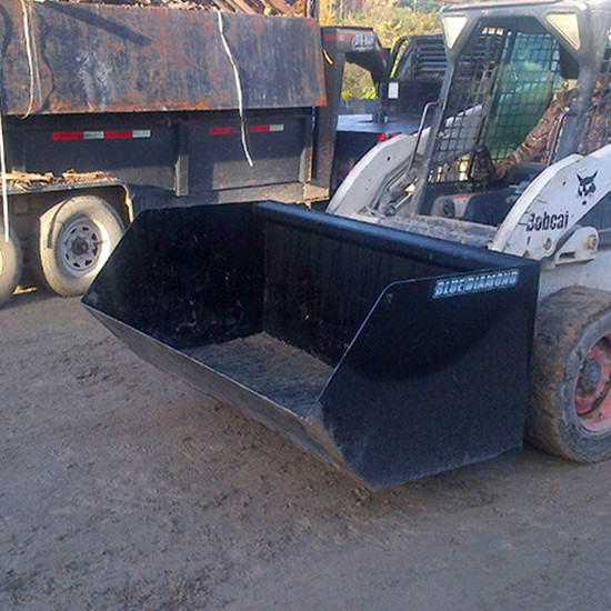 Blue Diamond Skid Steer Dumpster Bucket Attachment | Skid Steer Solutions