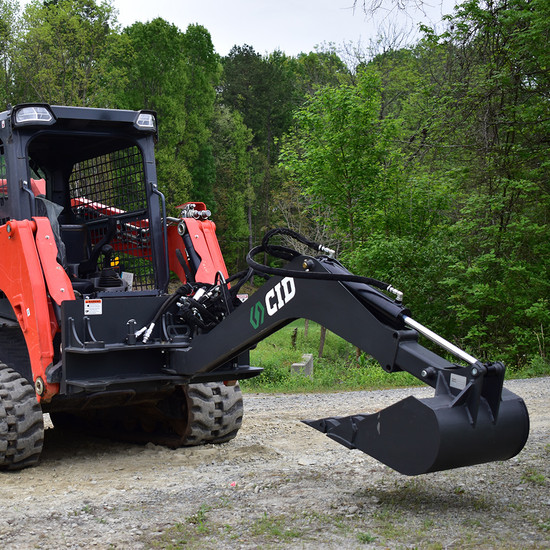CID Skid Steer Swing Arm Backhoe Attachment | Skid Steer Solutions