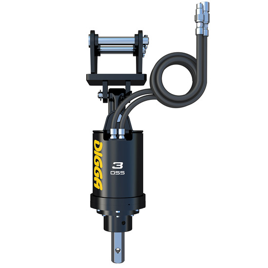 Digga Mini Excavator Auger Attachment | Skid Steer Solutions