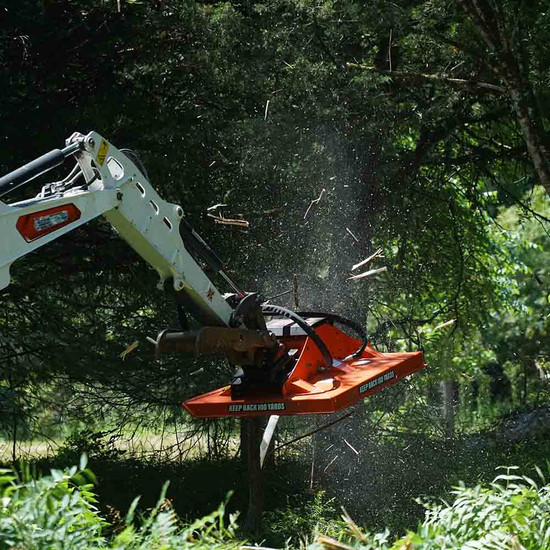 Eterra Cyclone 48" Excavator Rotary Clearing Mower | Skid Steer Solutions