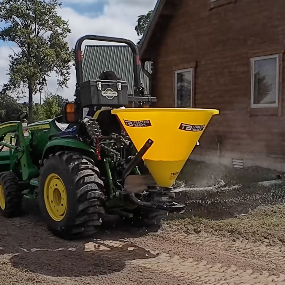 Tractor Basics 9500 Poly Hopper Spreader | Skid Steer Solutions