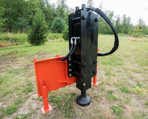 Skid Steer Post Driver Prototypes from Eterra - Skid Steer Solutions