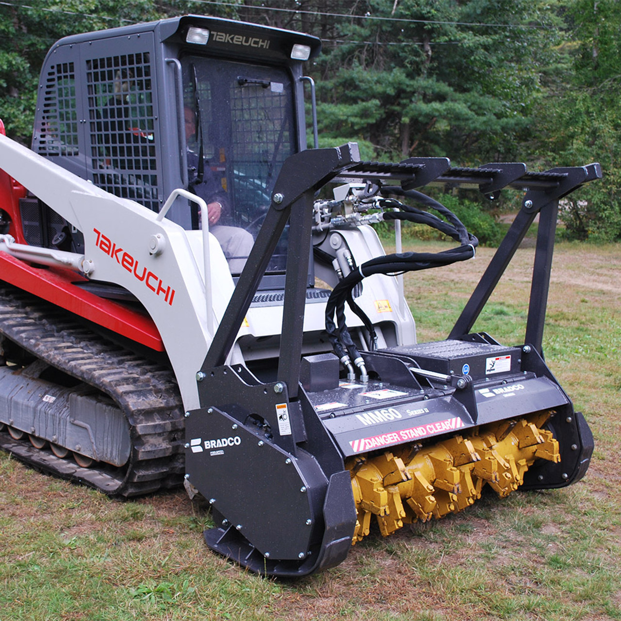 Skid Steer Mulcher Attachment Fecon Mulching Equipment Vermeer All