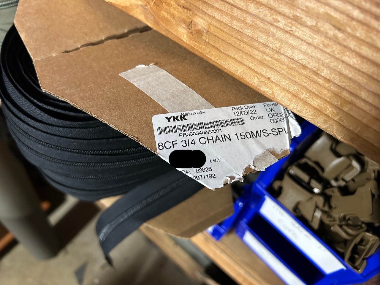 YKK #8 Coil Zipper Tape (Solid Military Colors)