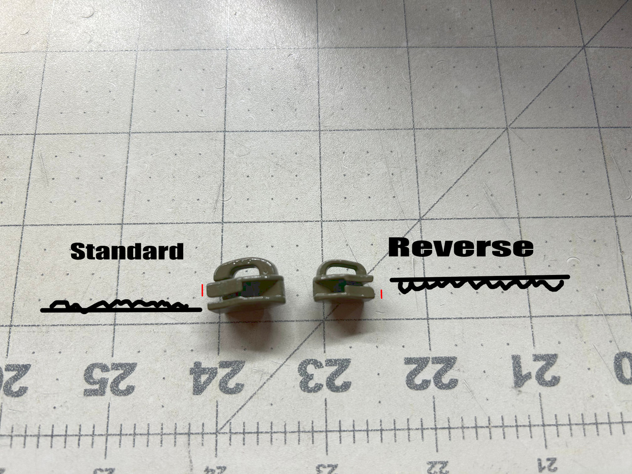 YKK #5 Reverse Coil Sliders, 20 Pcs Pack