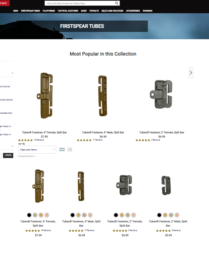 First Spear Tubes Direct Purchase URL Link