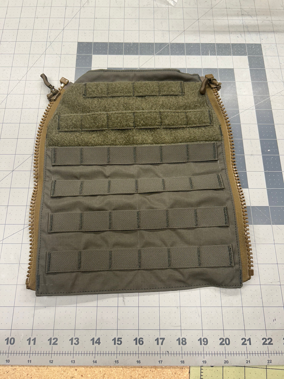 Velocity Systems MOLLE Zip Panel, Size Small, Ranger Green (GARAGE SALE)