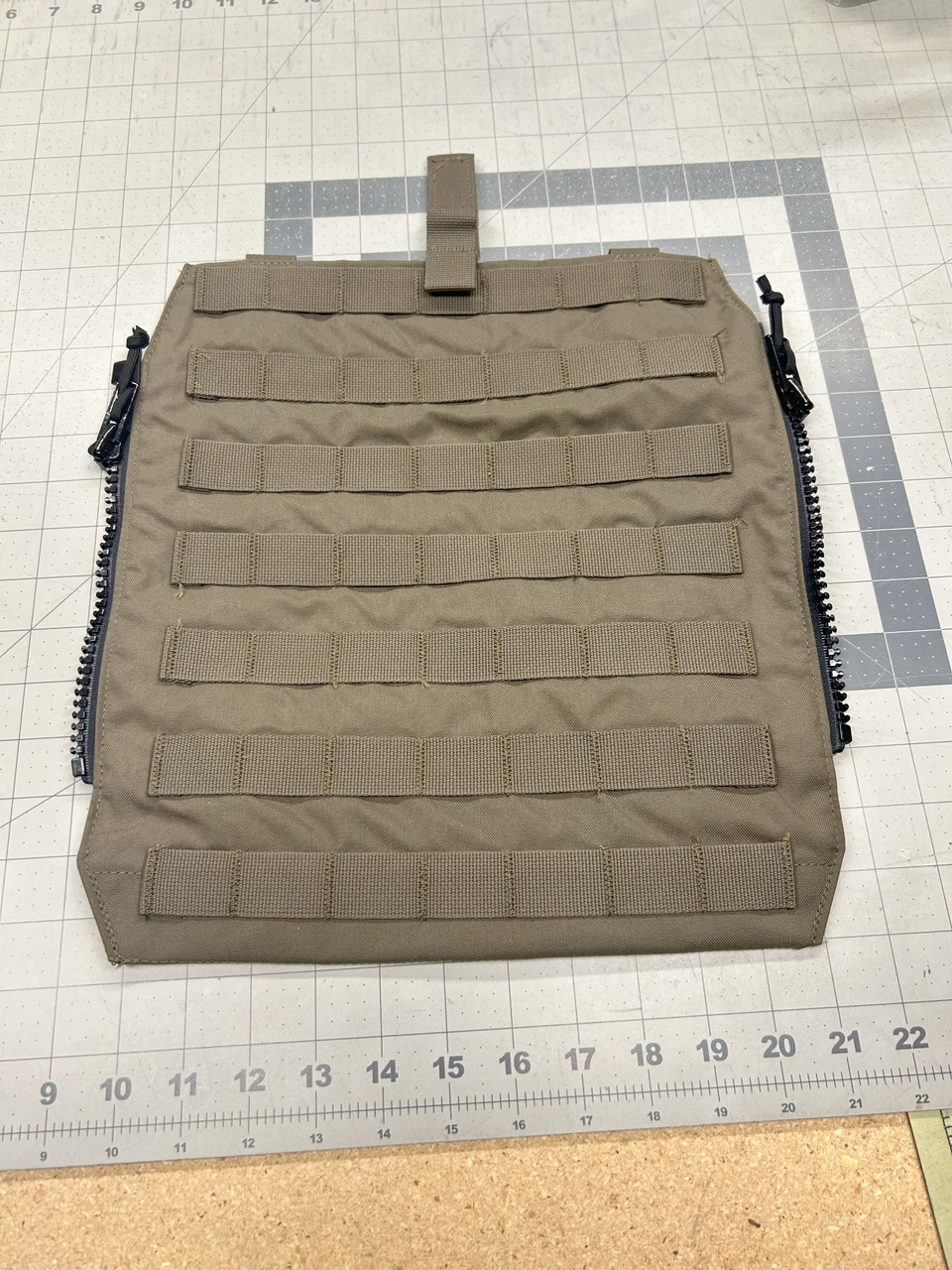 Crye MOLLE Zip Panel 1.0, Ranger Green, Size Large (GARAGE SALES)