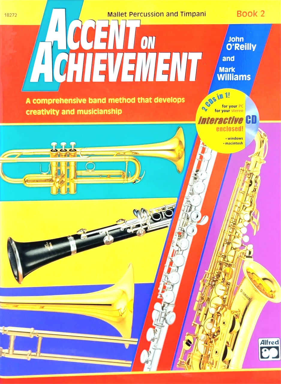 Alfred's Accent on Achievement Mallet Percussion and Timpani Book 2 (w ...