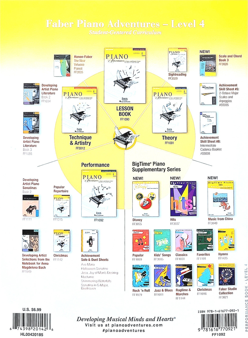 Piano Adventures Performance Book Level 4 (2nd Edition) at Piano ...